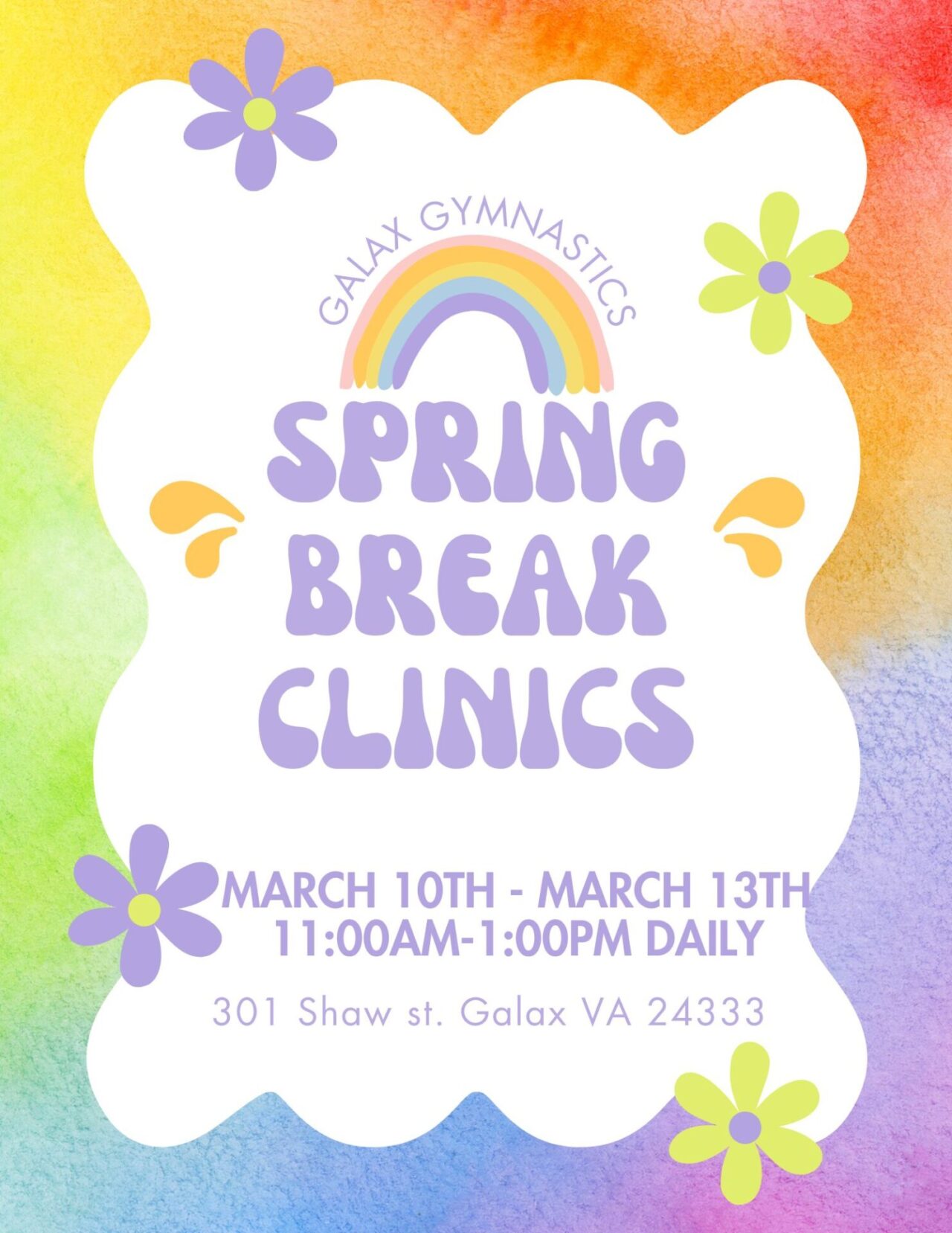 Clinics | Galax Gymnastics Center